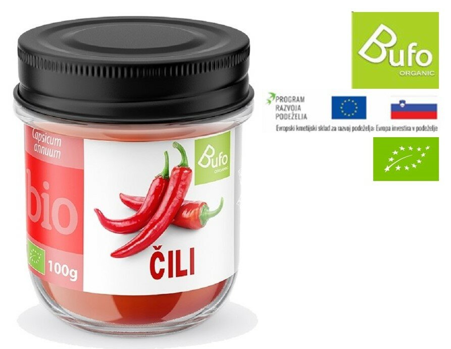 Перец чили молотый Bufo, Словения 100 гр.