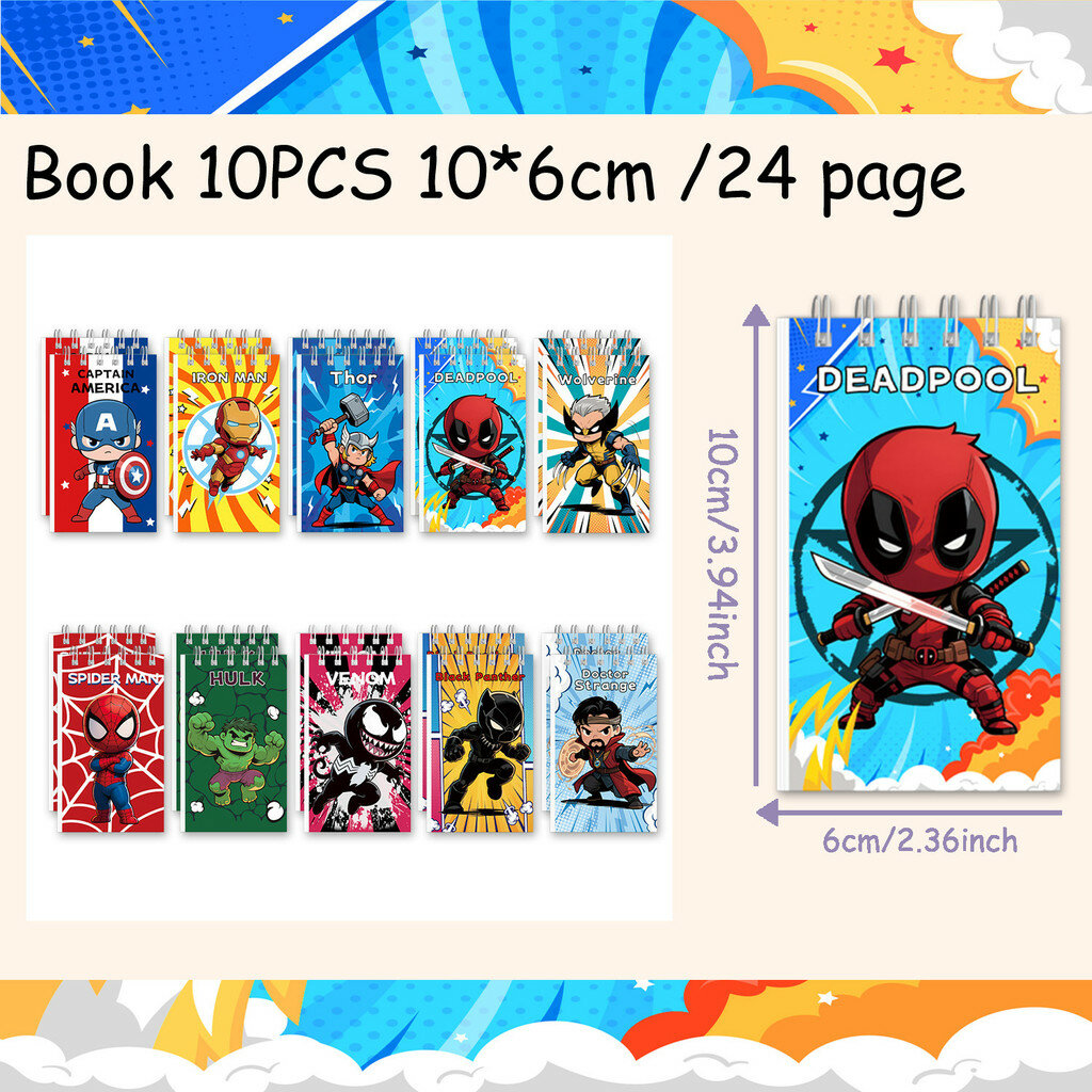 Блокнот marvel stitch cars lightning mcqueen для детей и студентов стиль9