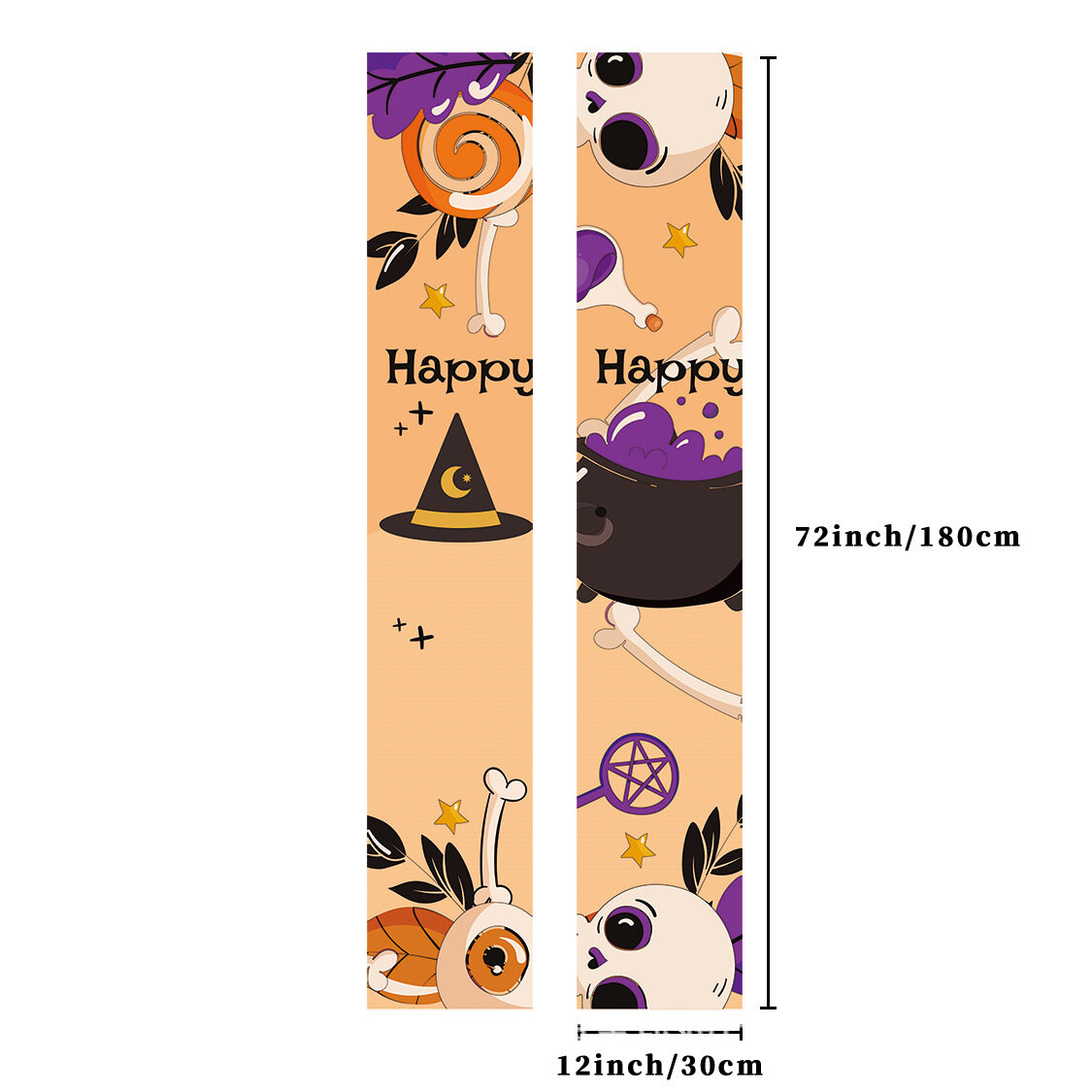 Адвент-календарь "Летучая мышь", ткань для флага, пластик, для Хэллоуина