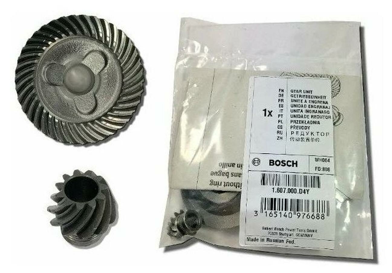 Редукторный узел BOSCH 1607000D4Y, для УШМ и штроборезов, 1 шт.