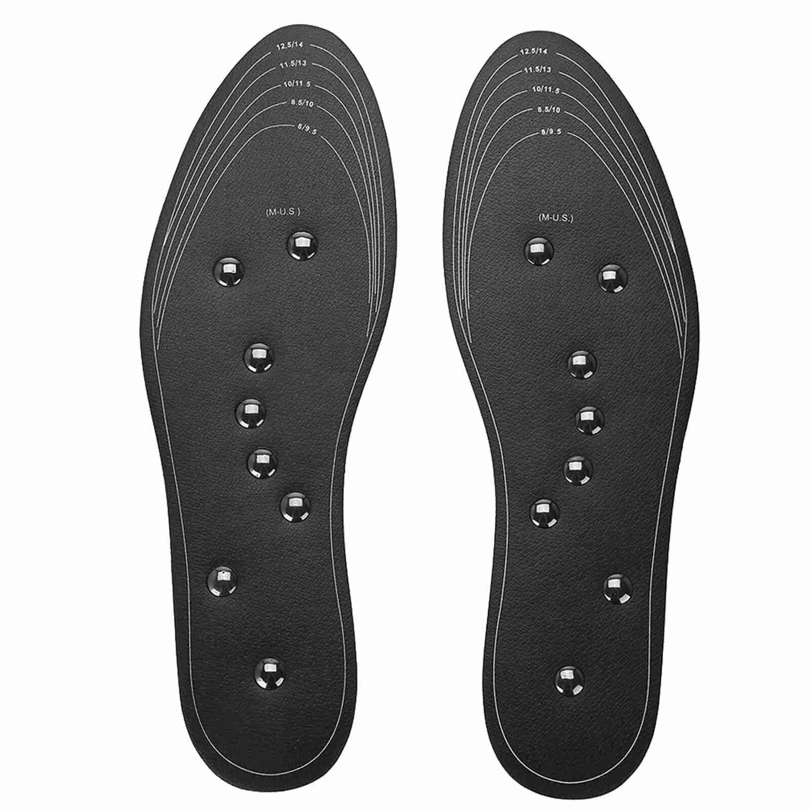 Unisex Breathable Insoles Comfortable Shock Absorbing Foot Pads 1 Pair L (Size 41-46)