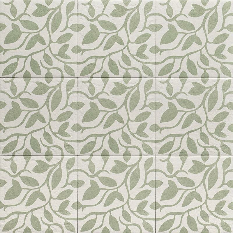 Керамический декор Mainzu Green Garden Decor Green Five 20х20 20x20 Матовая Зеленый