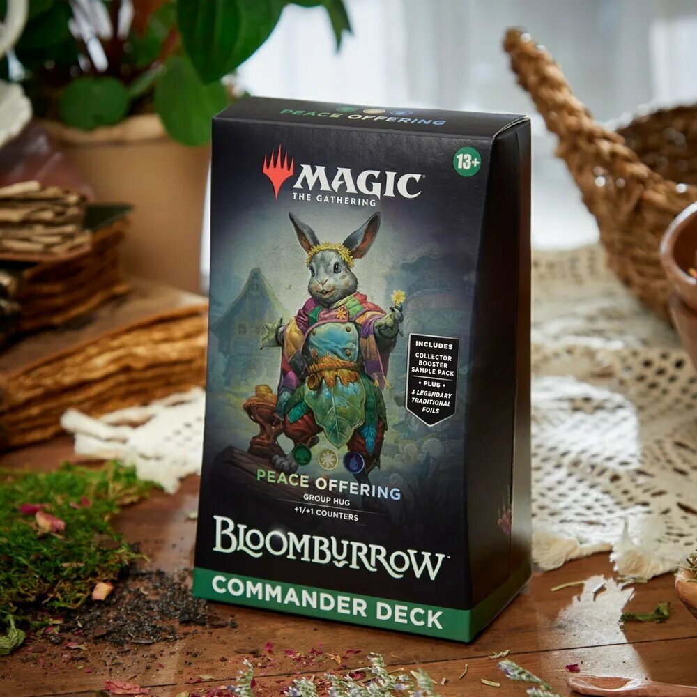 Magic: The Gathering Bloomburrow Commander Deck - Peace Offering (100-Card Deck, 2-Card Collector Booster Sample Pack + Accessories)(Английский)