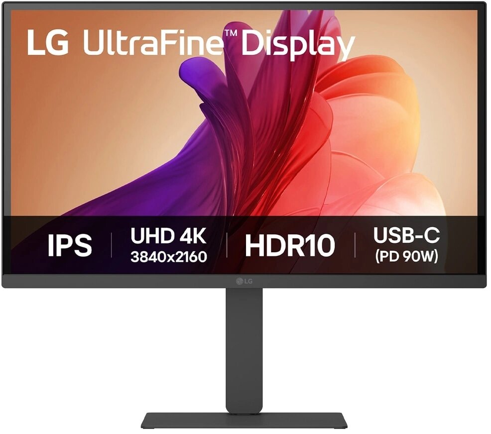 Монитор 27" LG 27U730A-B Black с поворотом экрана (IPS, 3840x2160, 5 ms, 178°/178°, 300 cd/m, 1000:1, +2хHDMI 2.0, +DP)
