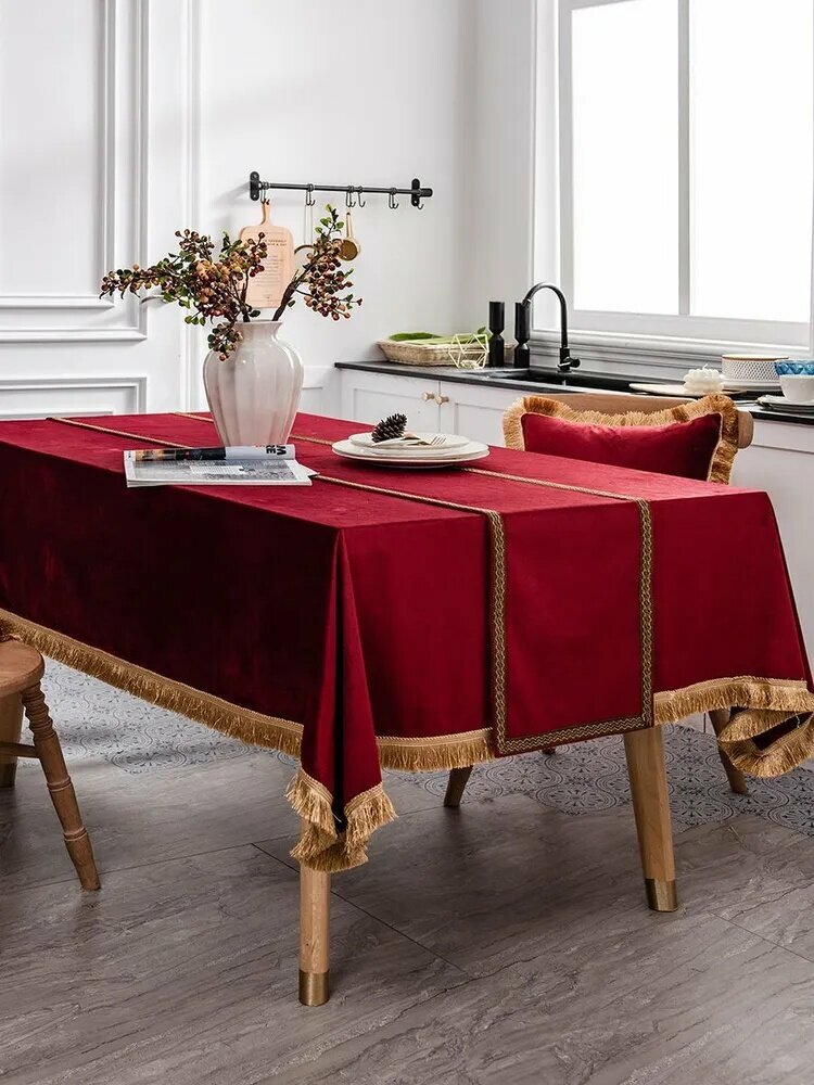 AiWinsure Скатерть Микровельвет 160x160см