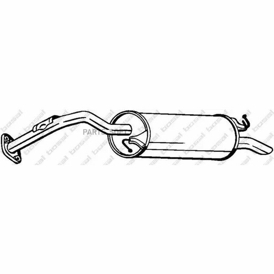 Глушитель TOYOTA Prius (03-) задняя часть BOSAL от официального дистрибьютора, BOSAL, артикул 279423