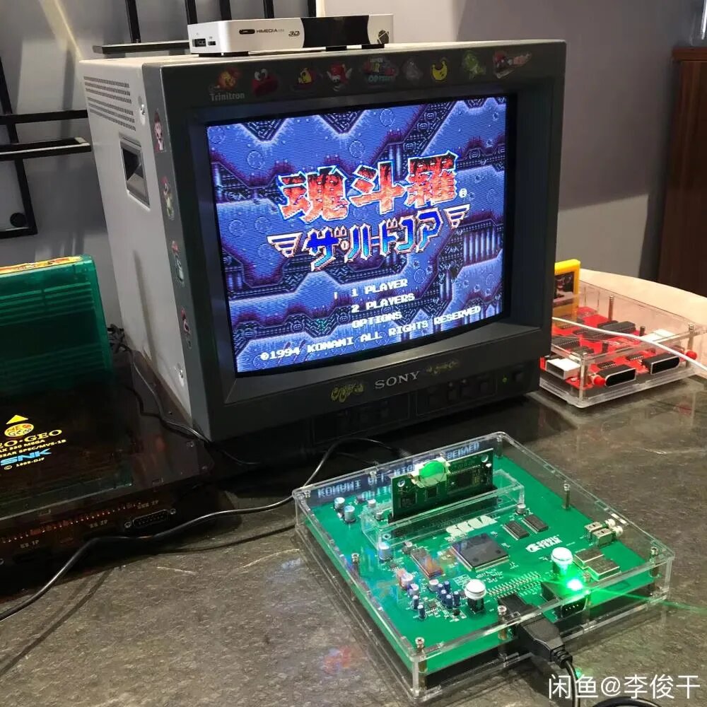 Версия консоль MEGA DRIVE 2 VA4 — ВСЕ режимый переключательный, RGBS, S, композитный Green PCB board