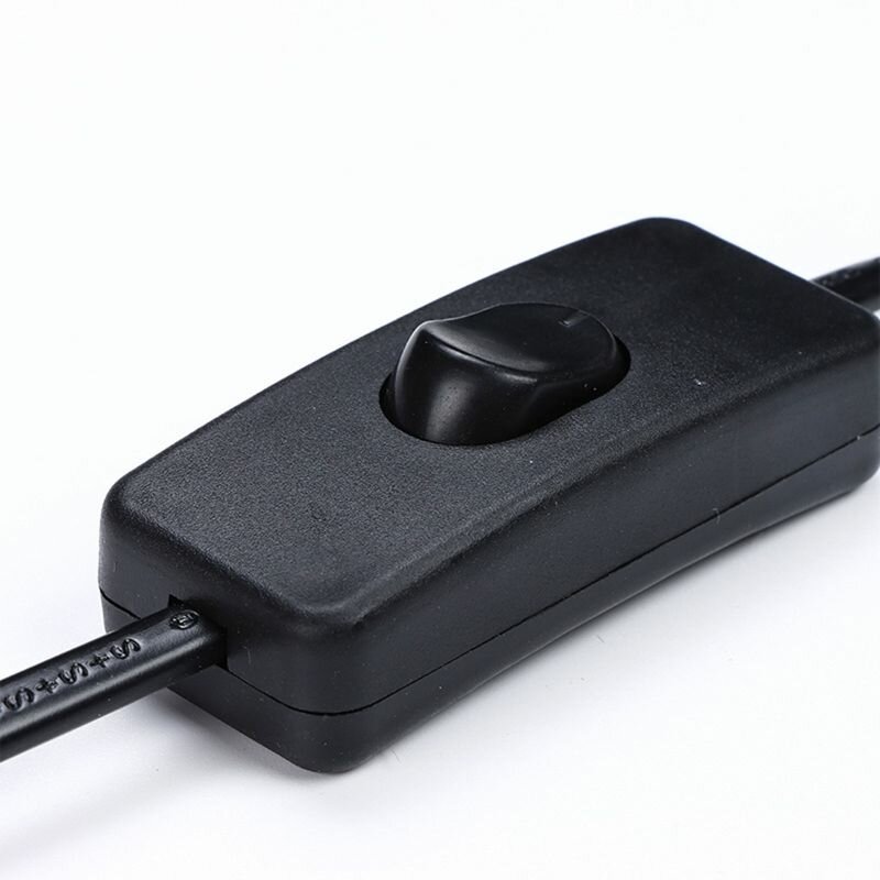Кабель-провод светодиодного выключателя освещения EU Plug с переключателем включения / выключения для настольной лампы (6 футов / 1,8 м)