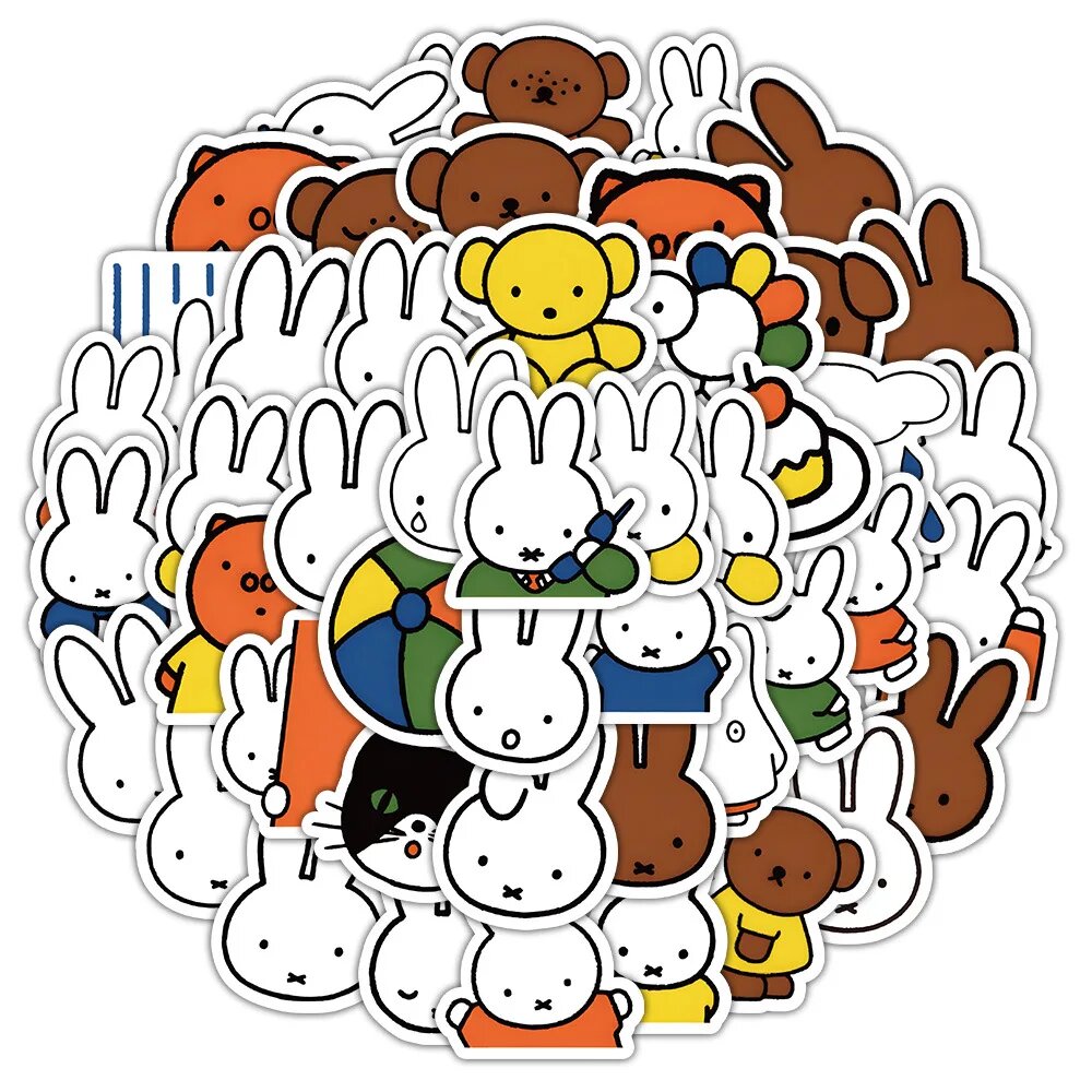 63 шт. наклейки Miffy