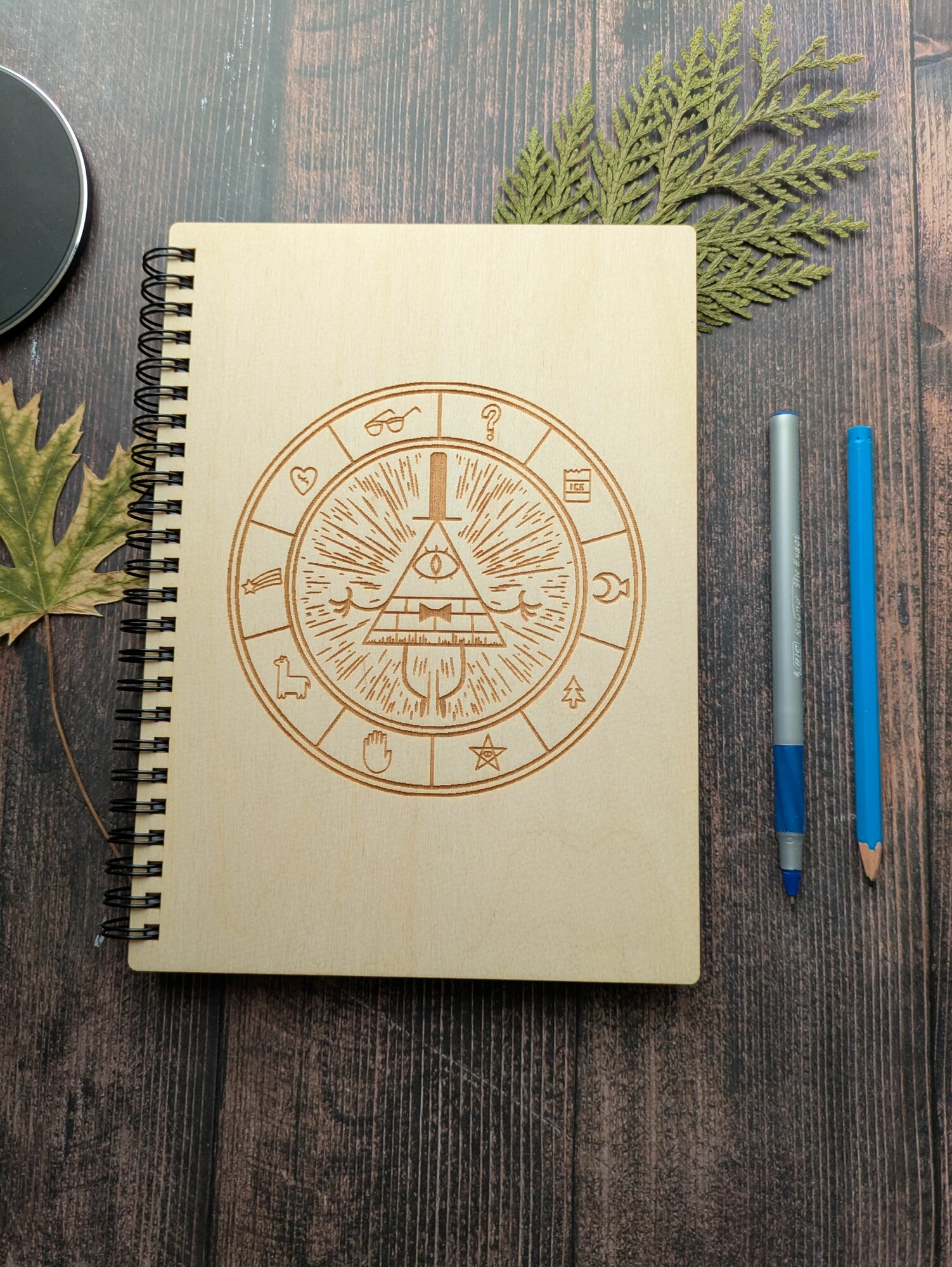 Скетчбук блокнот Gravity Falls Bill Cipher / Гравити Фолз Билл Шифр, А5, 70 листов