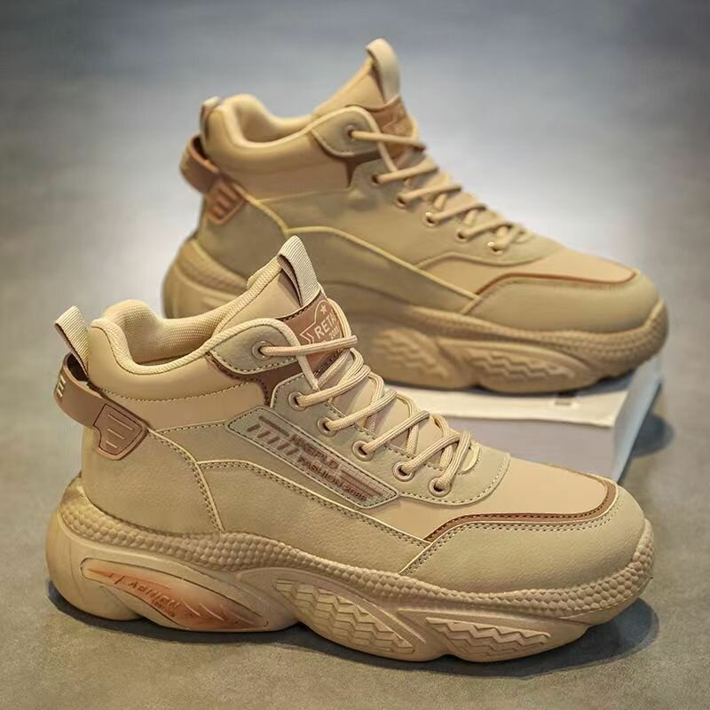 JYL Мартенсы Мужчины Осень Прочная Антискользящие Кожа/K807 Khaki