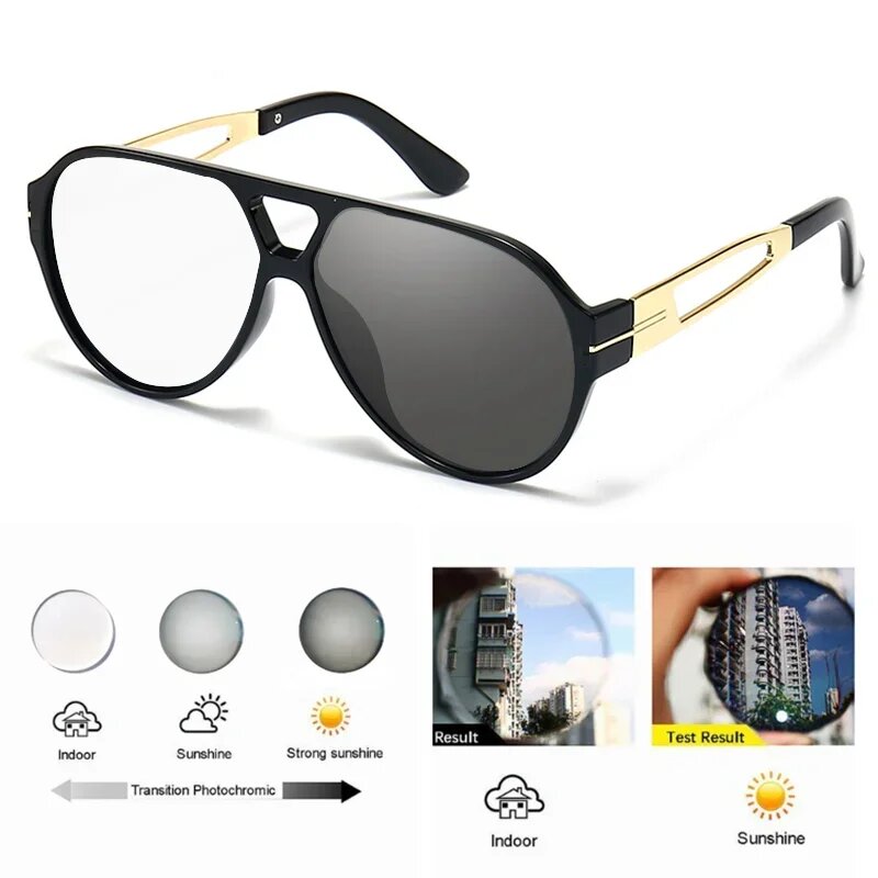 Фотохромные очки Pilot для чтения +1.5 Black, +325