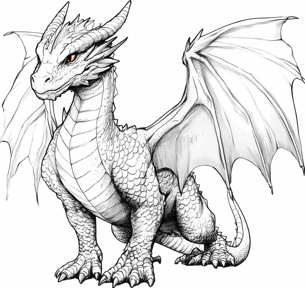 Термонаклейка на одежду "Дракон 2" 15см*14см