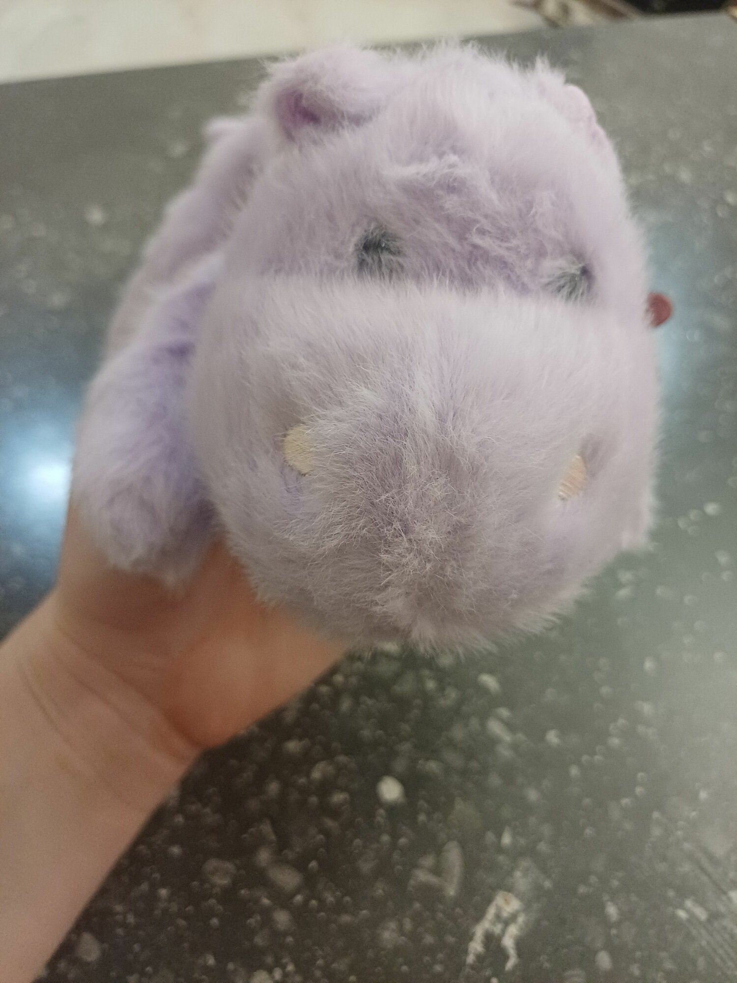 Ароматизированная игрушка сиреневый бегемот, антистресс, с шариками внутри