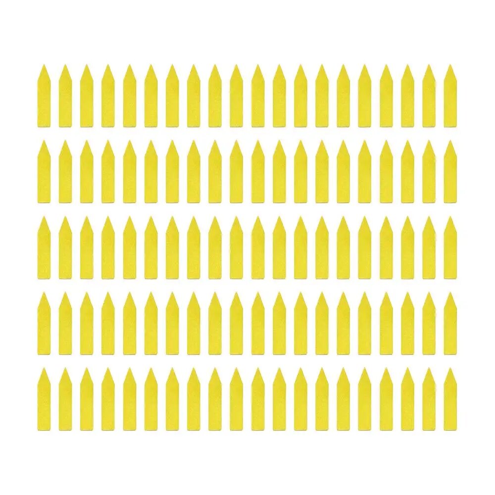 Водонепроницаемые пластиковые бирки для растений 100 шт. Yellow