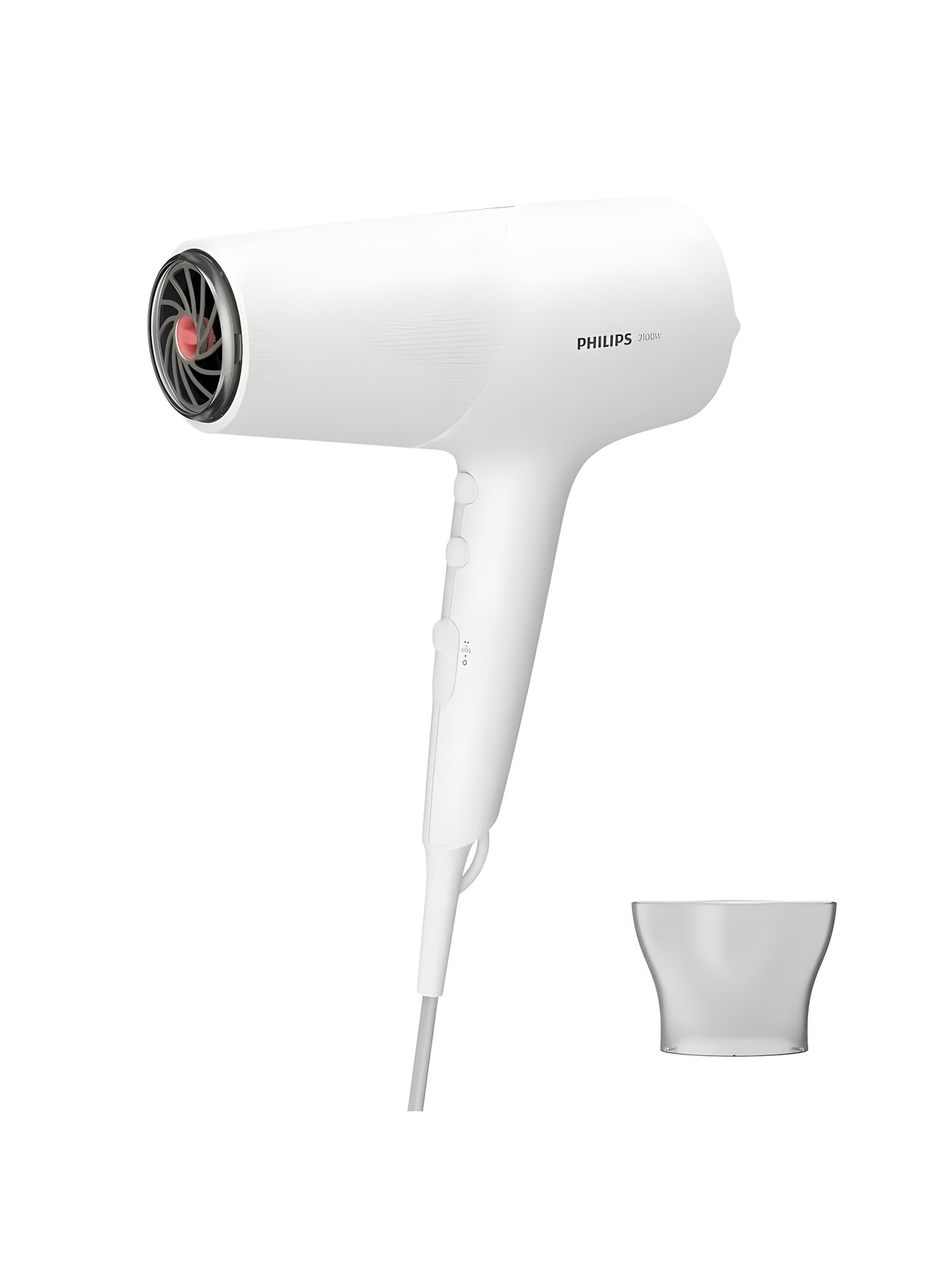 Фен Philips BHD500/00 белый, 2100 Вт, 3 режима температуры, 2 скорости, ионизация, холодный воздух, защита от перегрева