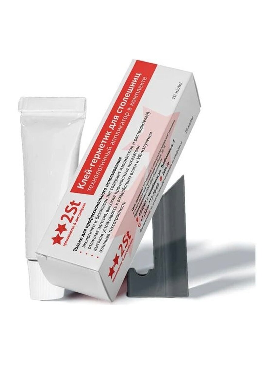 Клей-герметик для монтажа кухонных столешниц 2STN 10 мл, серый Ral 7040 297040