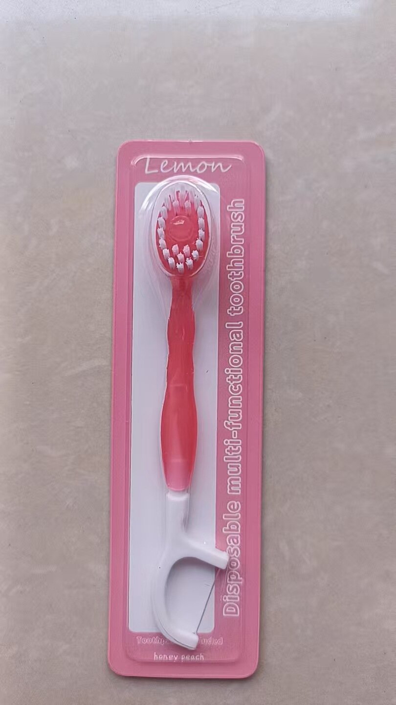 Одноразовая мини-зубная щетка, зубная паста, зубочистка с мягкой щетиной, набор зубной нити