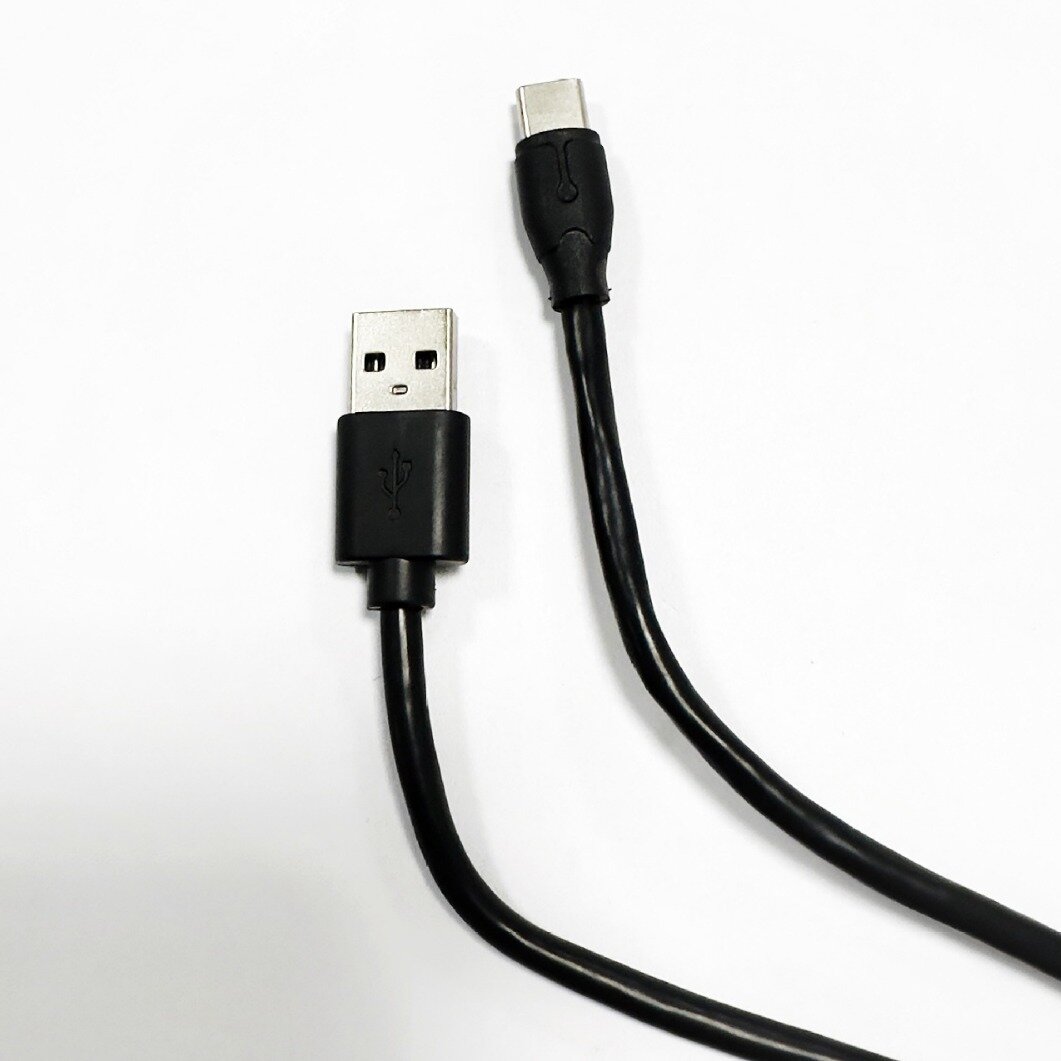USB-A-TYPE-C четырехжильный кабель для передачи данных с внутренней экранированной сетью Черный_USB-A-TYPE-C