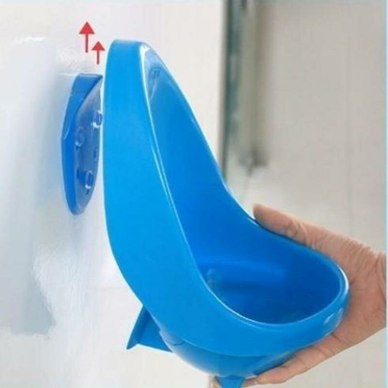 Детский писсуар на присосках , синий /Детский горшок на присосках.