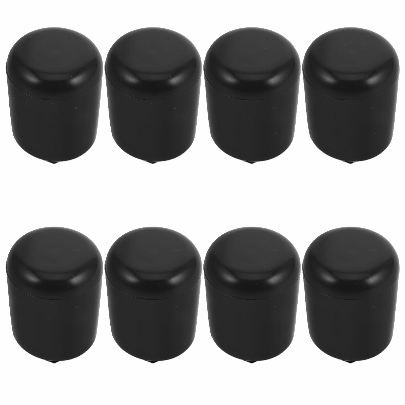 Круглые Защитные Наконечники Для Ножек Стульев И Таблиц Из Пластика, Черного Цвета, 8 Штук, Для Дома И Офиса, Противоскользящие, Звукопоглощающие