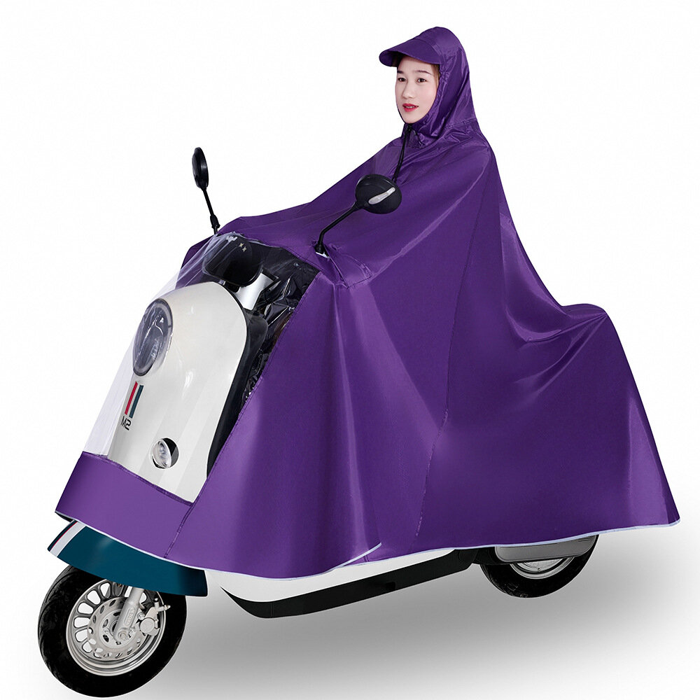 Дождевик для электросамокатов, очень большой и толстый, для электровелосипедов, мотоциклистов, унисекс, полный защитный костюм, защита от сильного дождя, дождевик