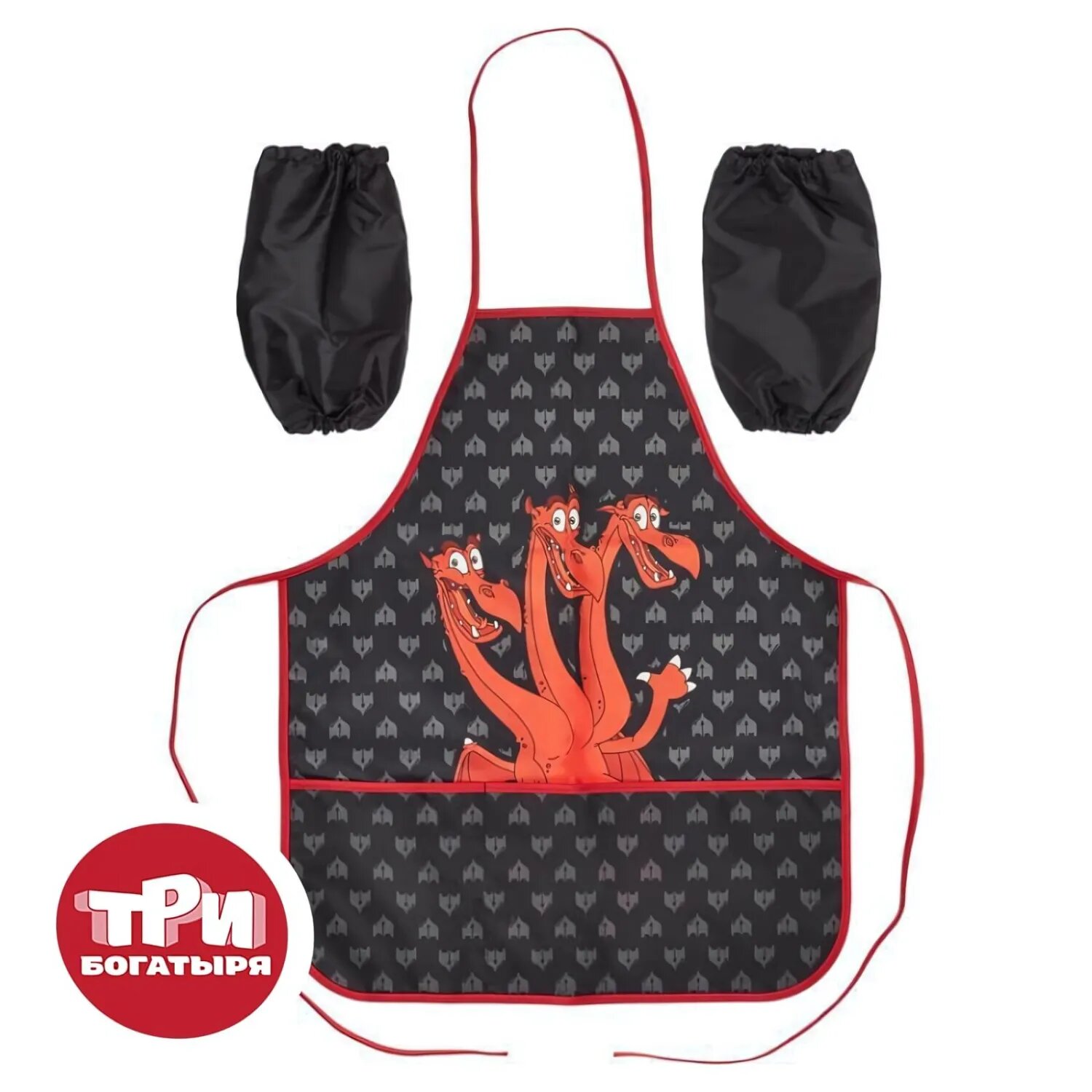 Фартук для труда комус Три богатыря Горыныч, карм, нарукав,535x445мм, ФН 41-1
