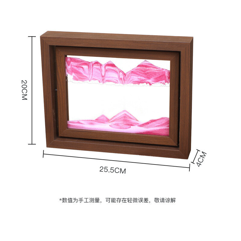 Современная 3D зыбучие пески живопись вращающаяся деревянная фоторамка песочные часы украшение дома гостиная офис декомпрессионные украшения