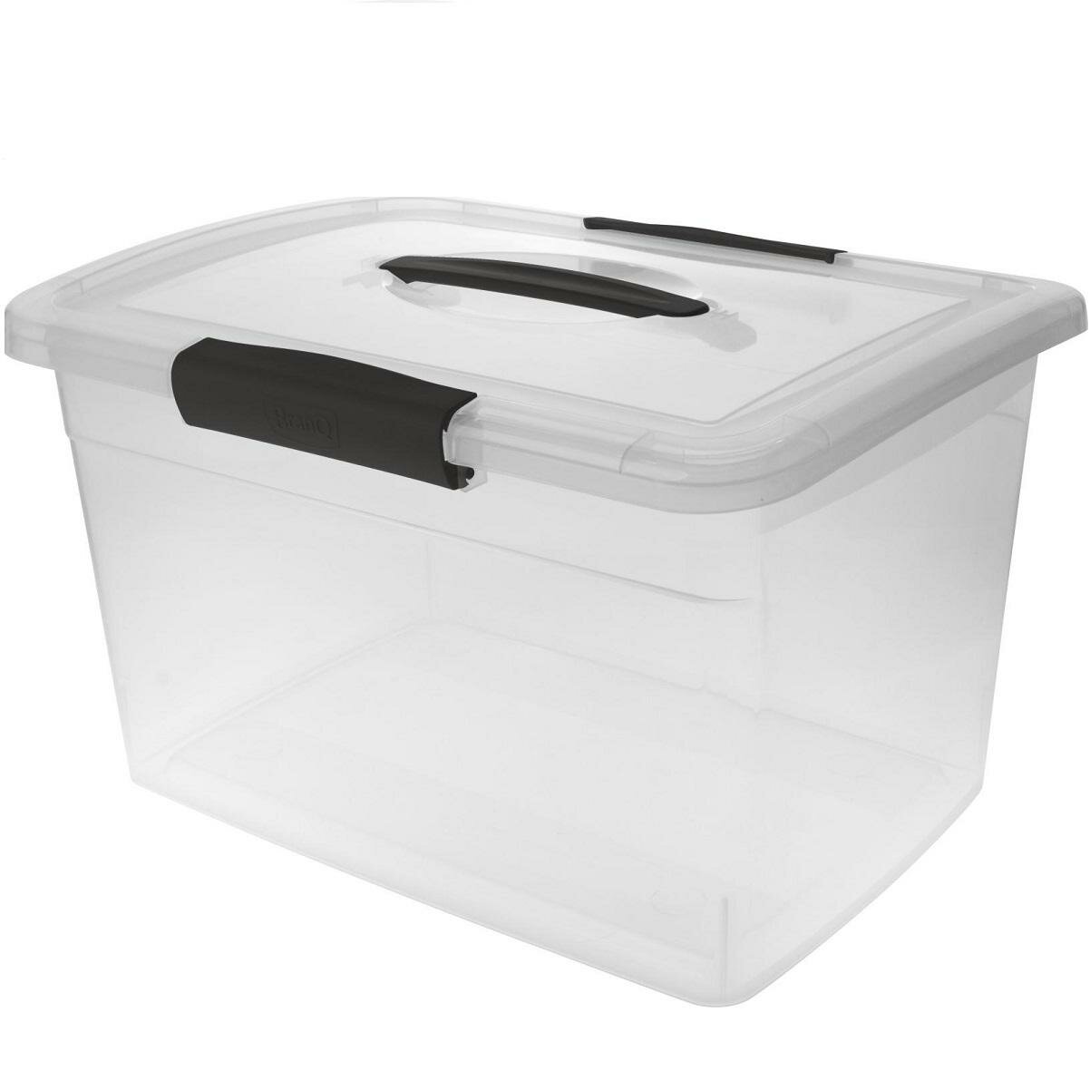 Ящик для храненения 11Л KEEPLEX VISION С защелками И ручкой BRANQ 350*235*222 П-Ц