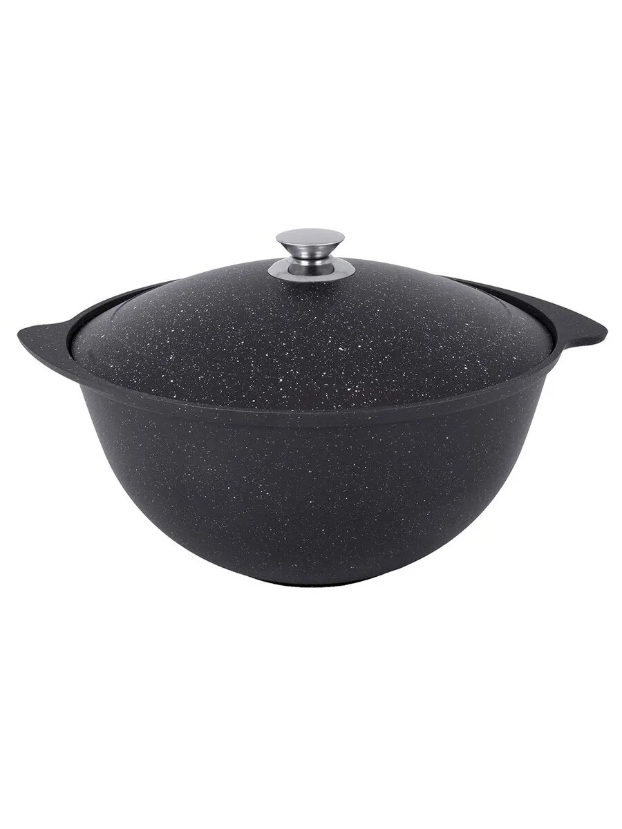 Казан Kukmara Мрамор алюминиевый, с антипригарным покрытием, 6 л