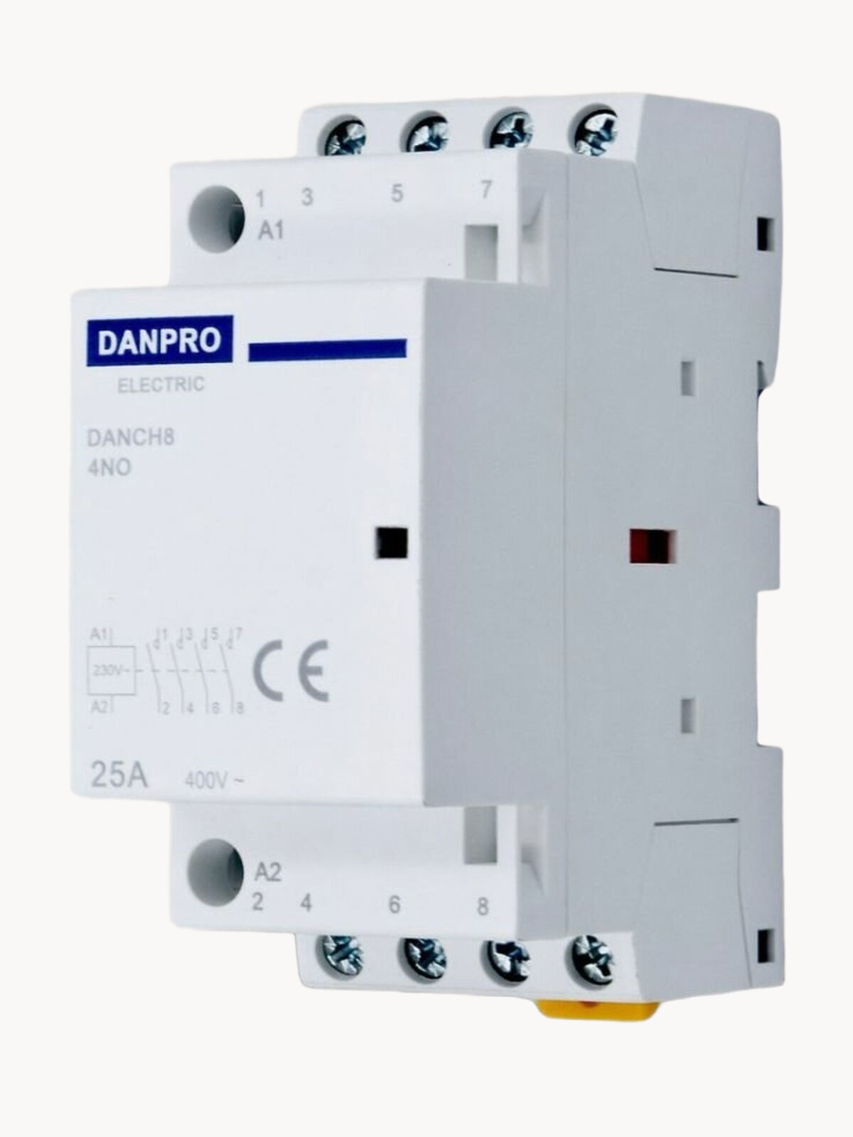 Контактор модульный DANPRO 25А нормально открытый на DIN рейку трехфазный