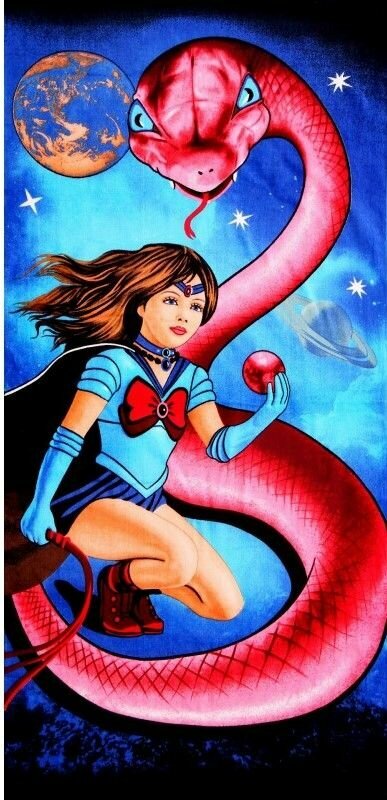 Полотенце пляжное махрово-велюровое Девочка и розовый змей 70х140 см. Товар уцененный