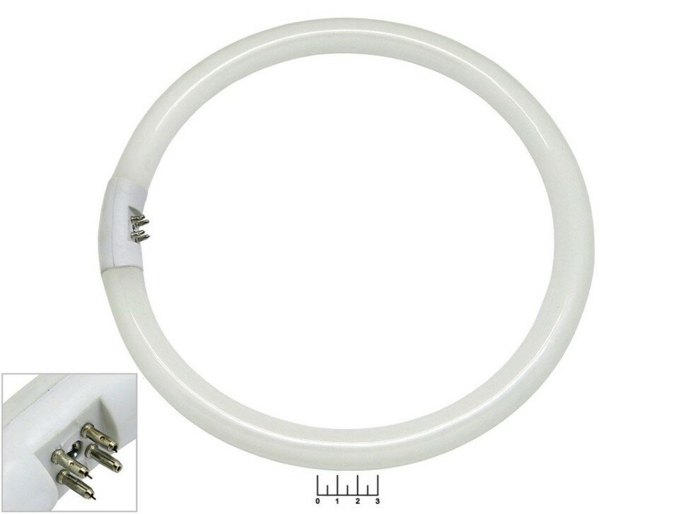 Лампа люминесцентная T6 32W 4000K белый G10Q (внутренние контакты)