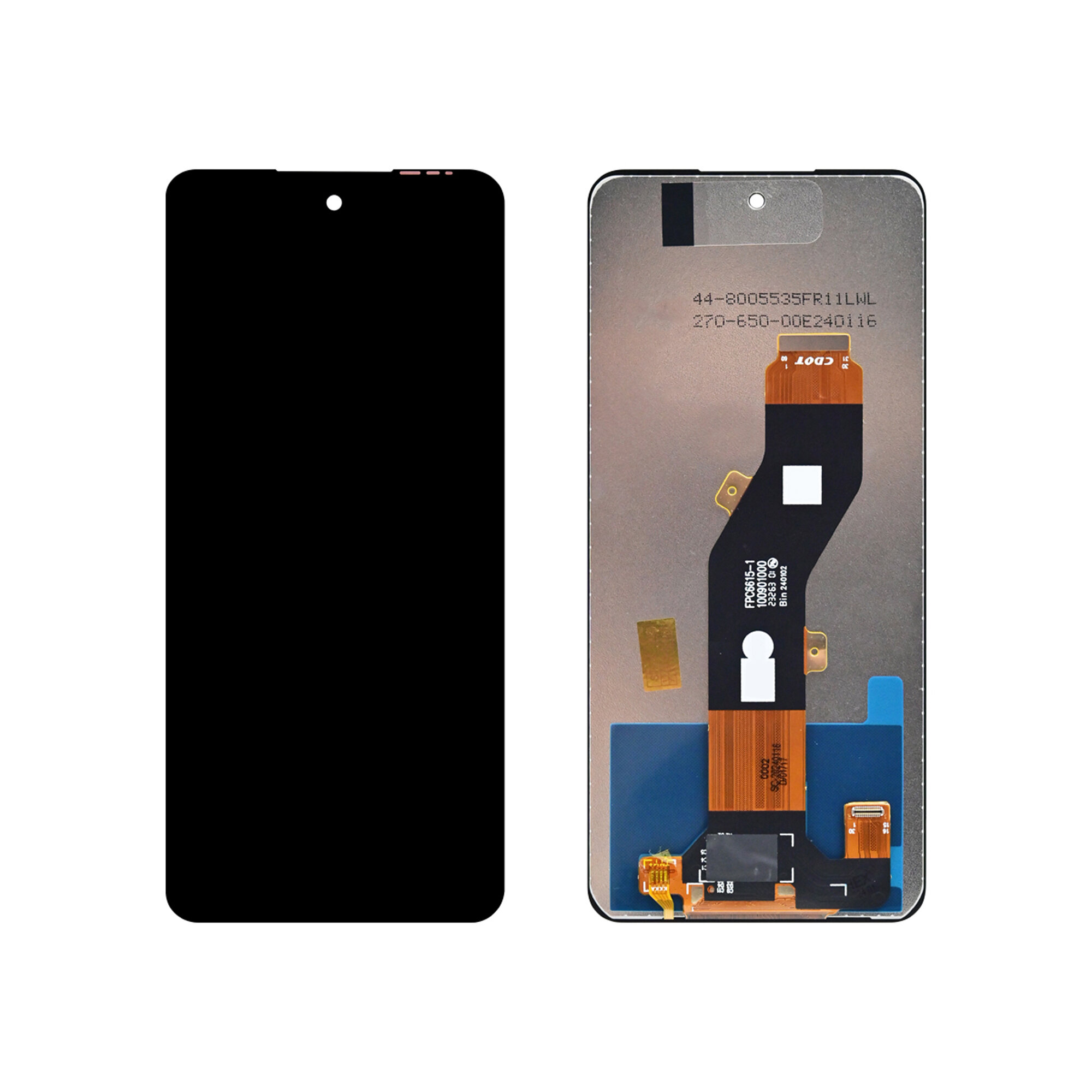 Дисплей (экран) в сборе с тачскрином для Tecno Spark 20 (KJ5) черный (Premium LCD) / 720x1612