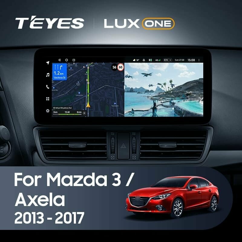 Штатная магнитола Teyes LUX ONE 4/32 Mazda 3 BM (2013-2017) Тип-В