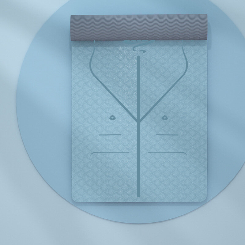 ⭐Сверхбольшой двойной йога-мат, утолщенный, расширенный, удлиненный, нескользящий мат, напольный мат для детей, домашняя танцевальная практика, TPE мат⭐