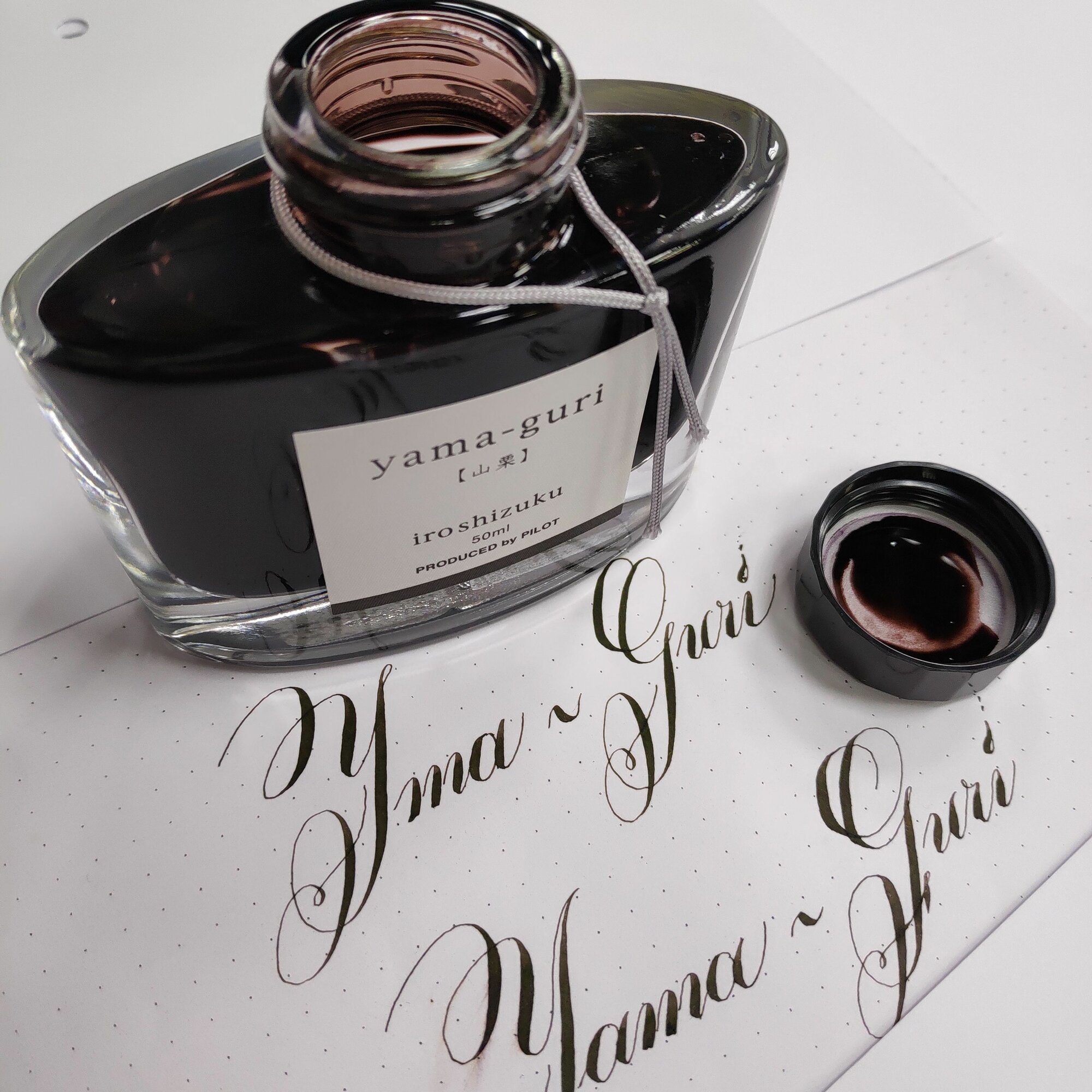 Чернила для перьевой ручки бутилированные "Iroshizuku" PILOT "YAMA-GYRI" 50 ML.
