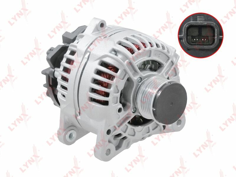 LYNXauto Генератор для Renault Megane II (02-)/Megane III (08-) 1.4i/1.6i