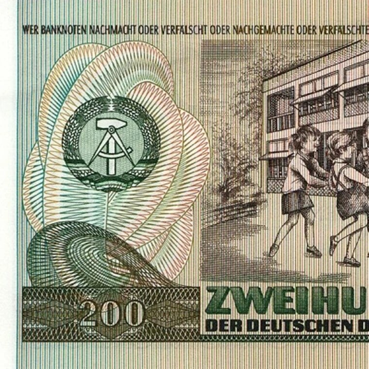 200 марок 1985 Германская Демократическая Республика, сувенирная копия, банкноты и купюры редкие коллекционные