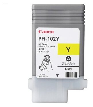 Картридж Canon PFI-102Y Yellow для IPF-500/600/700 130ml