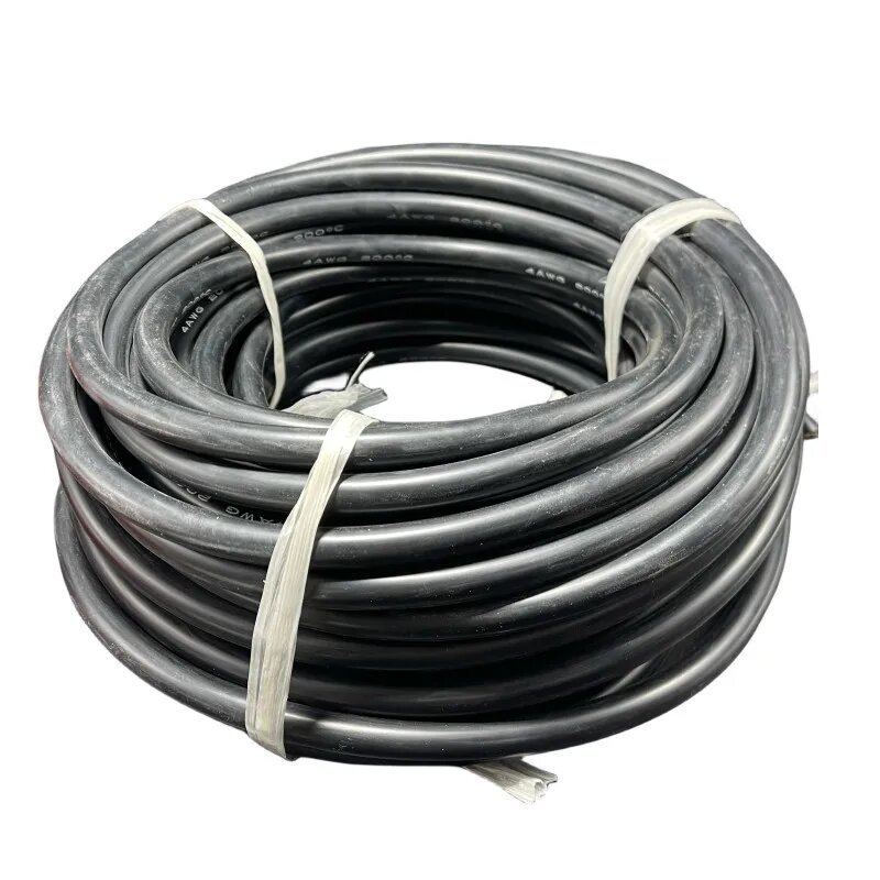 Высокотемпературный гибкий силиконовый провод 26AWG-10AWG 600В 13 AWG 2.5mm2, black, 1 meters