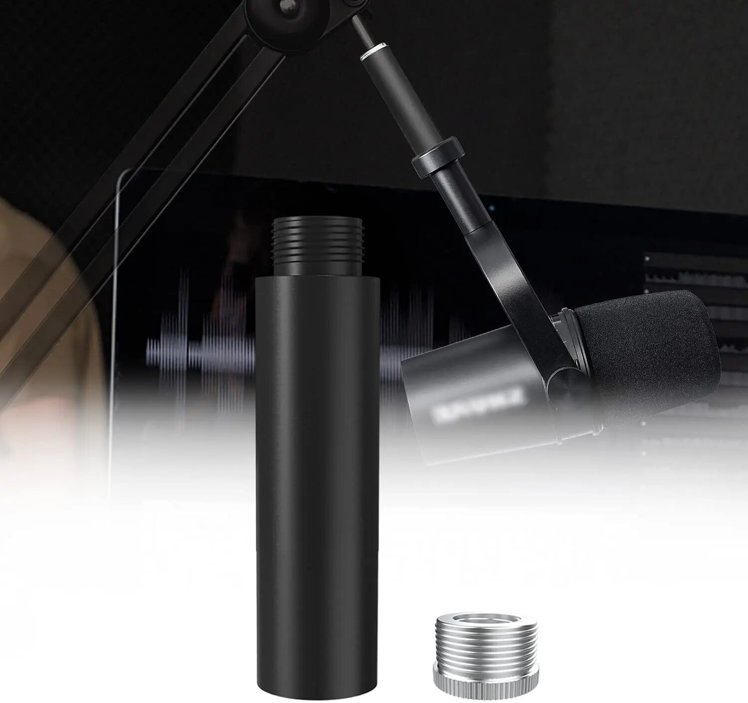 Новая удлинительная трубка для микрофона, 5/8-27 Женский до 5/8-27 мужской удлинитель для микрофона, настольные стойки и подставка для рук