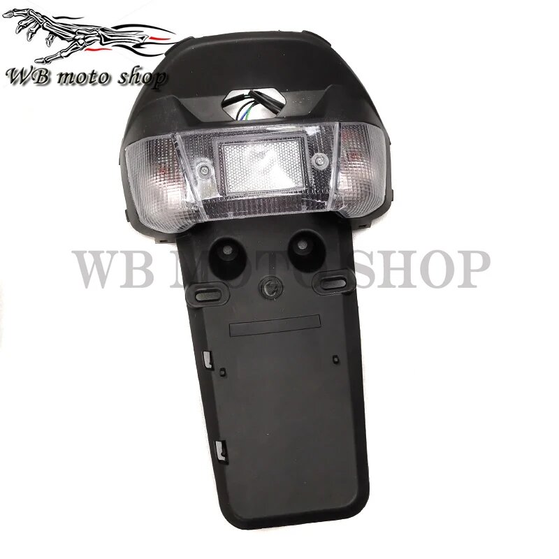 Задний фонарь для Yamaha 3KJ JOG 50 CY50 1992-2001, подставка для заднего номерного знака, брызговик Черный, прозрачный