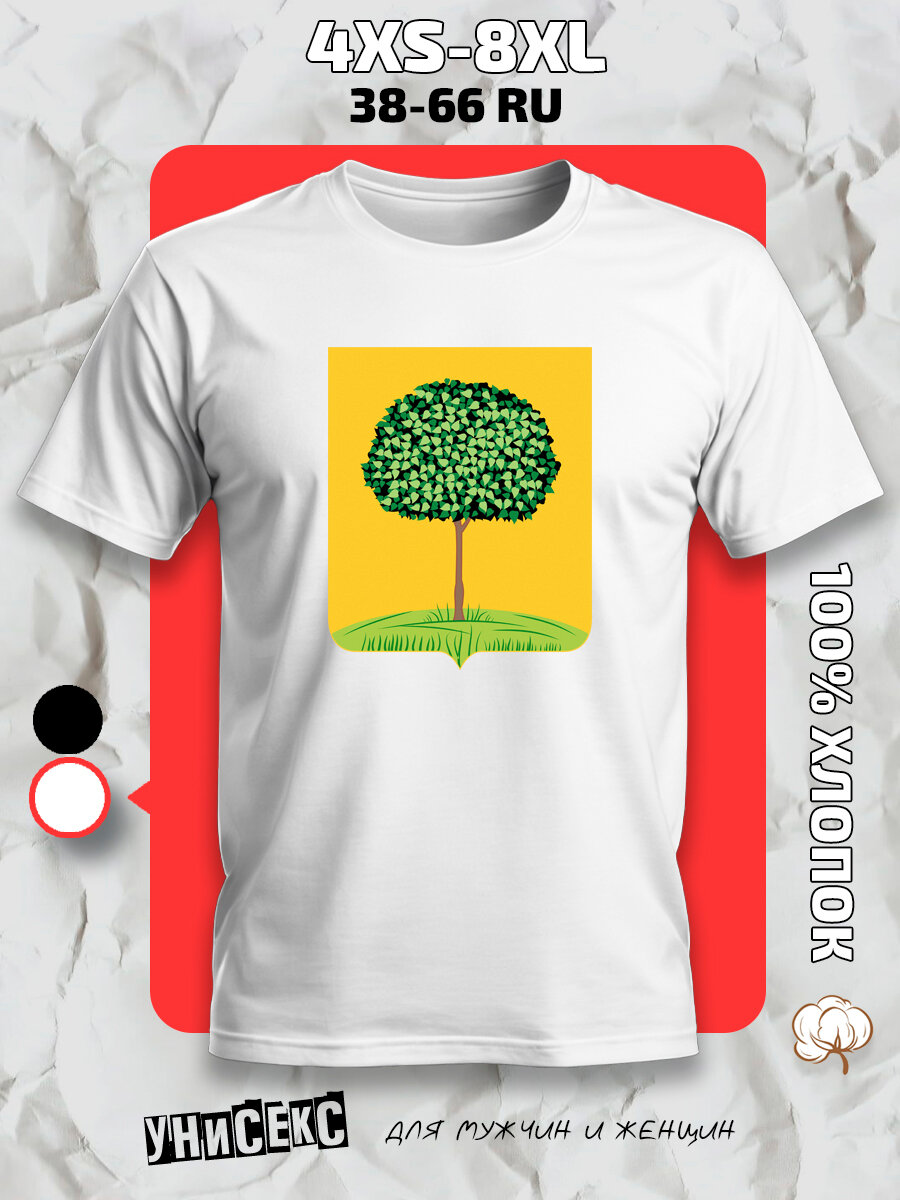 Футболка с принтом герб города Липецк