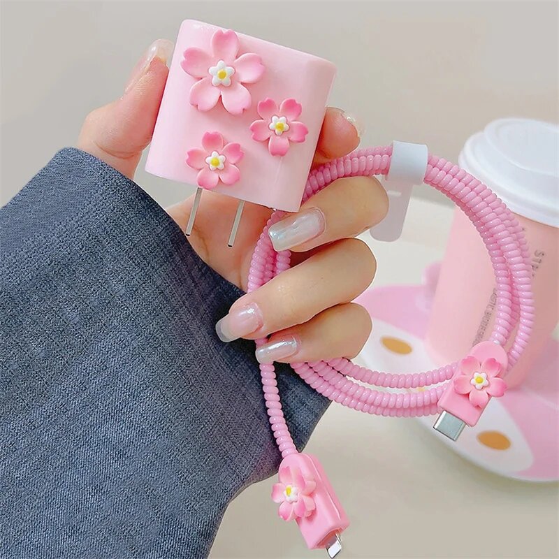 Розовый силиконовый чехол для зарядного устройства Cute Korea для iPhone 11 12 13 14