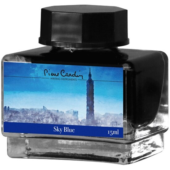 Флакон чернил Pierre Cardin 15мл, серия CITY FANTASY цвет Sky Blue (Синий Небесный)
