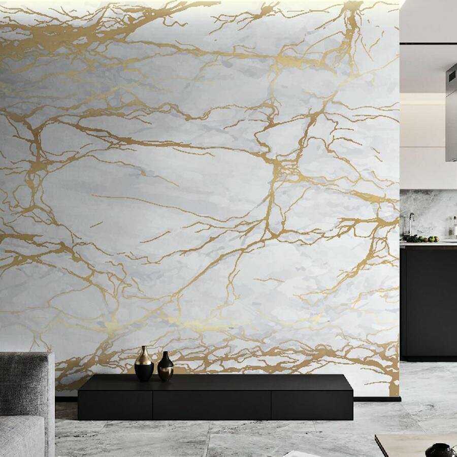 Фотообои Золотая паутина 9-954-S-Холст 270 x 200 см (ВхШ) Бесшовные, флизелиновые, влагостойкие обои