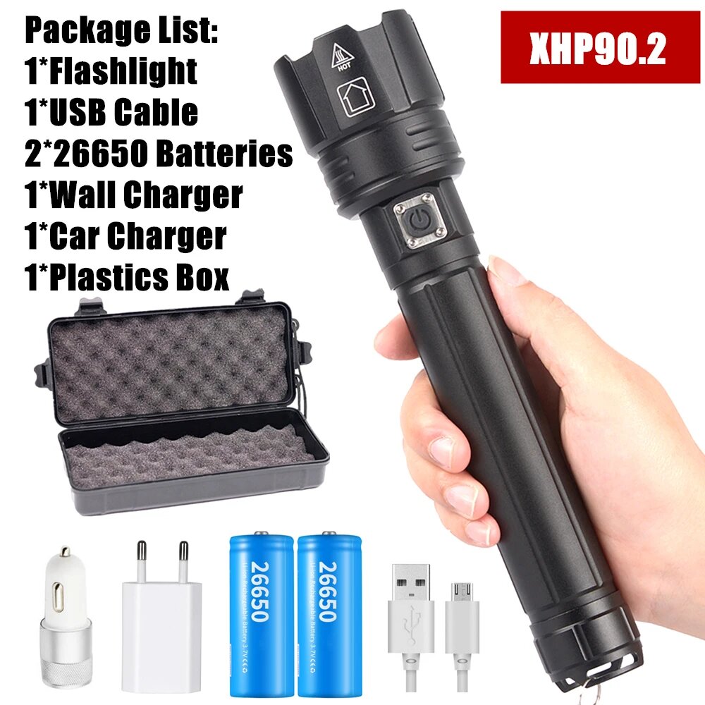 Тактический фонарик ZPAA XHP90.2 / XHP70.2 черный Package H