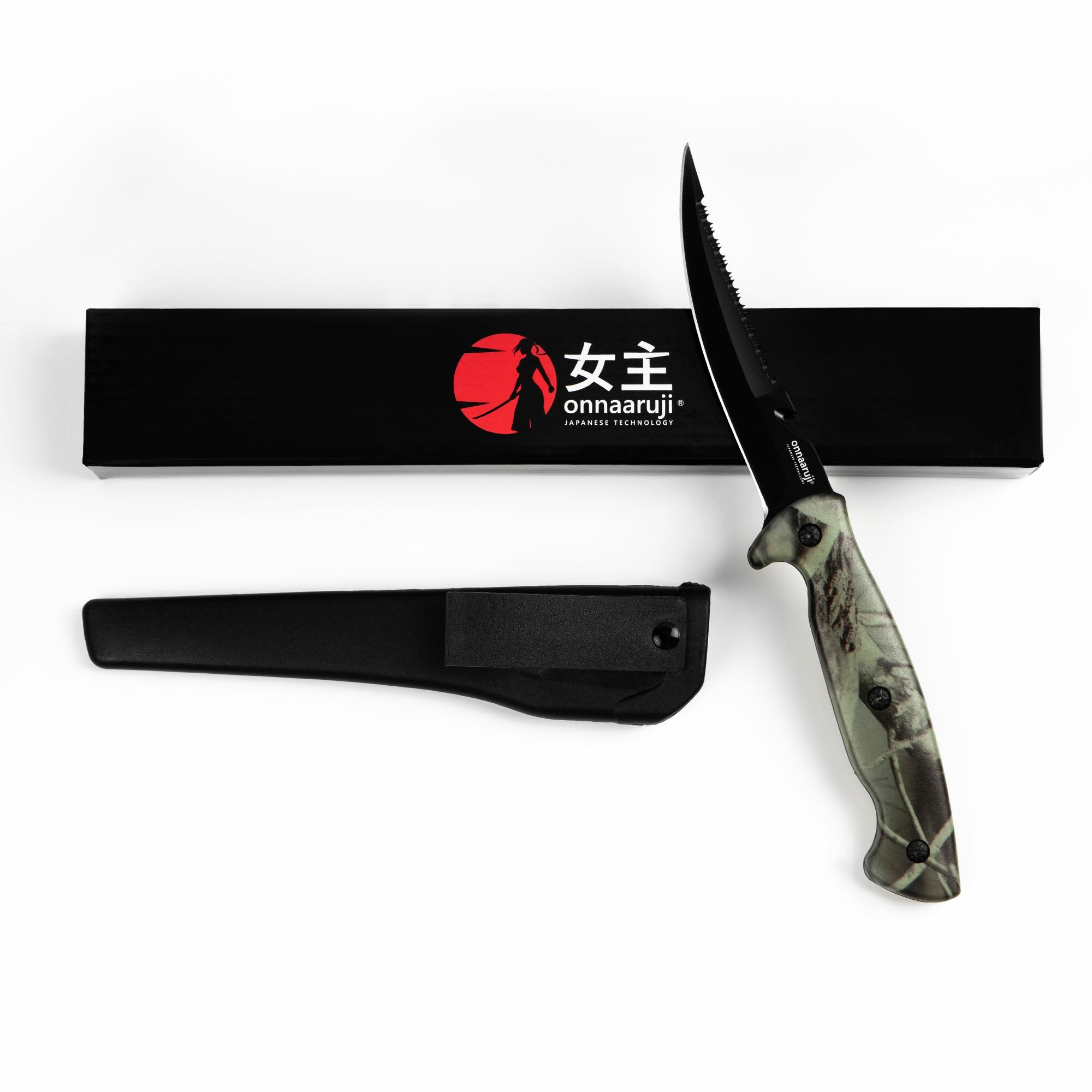 Нож филейный Onnaaruji 12см. Серия Хаки