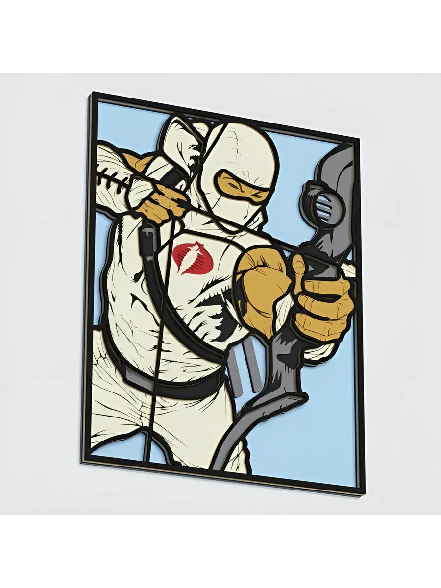 3D Картина по номерам из дерева Тень Бури, 23x30 см